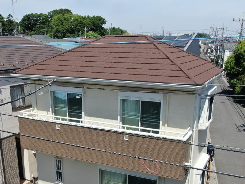 外壁塗装･屋根カバー～色:全体22-80Dアクセント19-40D～｜ガイソー上尾店
